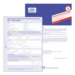 AVERY Zweckform Kaufvertrag E-Bike, DIN A4, SD