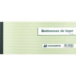 EXACOMPTA Carnet à souche "Quittances de loyer"