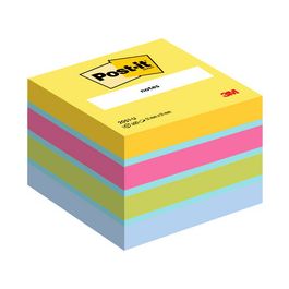 Post-it Bloc-note cube notes mini, 51x51 mm, couleurs ultra